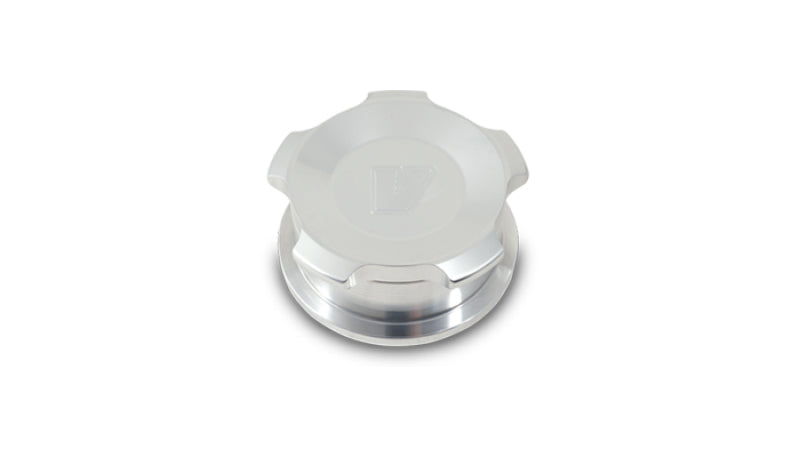 Vibrant 1.5in OD Aluminum Weld Bungs w/ Polished Aluminum Threaded Cap ...